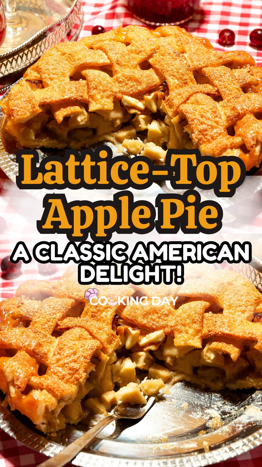 Lattice-Top Apple Pie: A Classic American Delight! 🥧🍎 - Cooking Day
