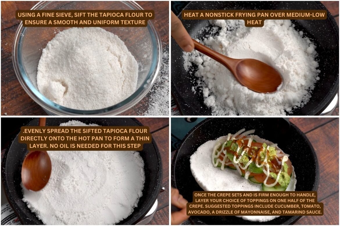 How To Make Brazilian Tapioca Crepe - A Light & Oil-Free Delight ...