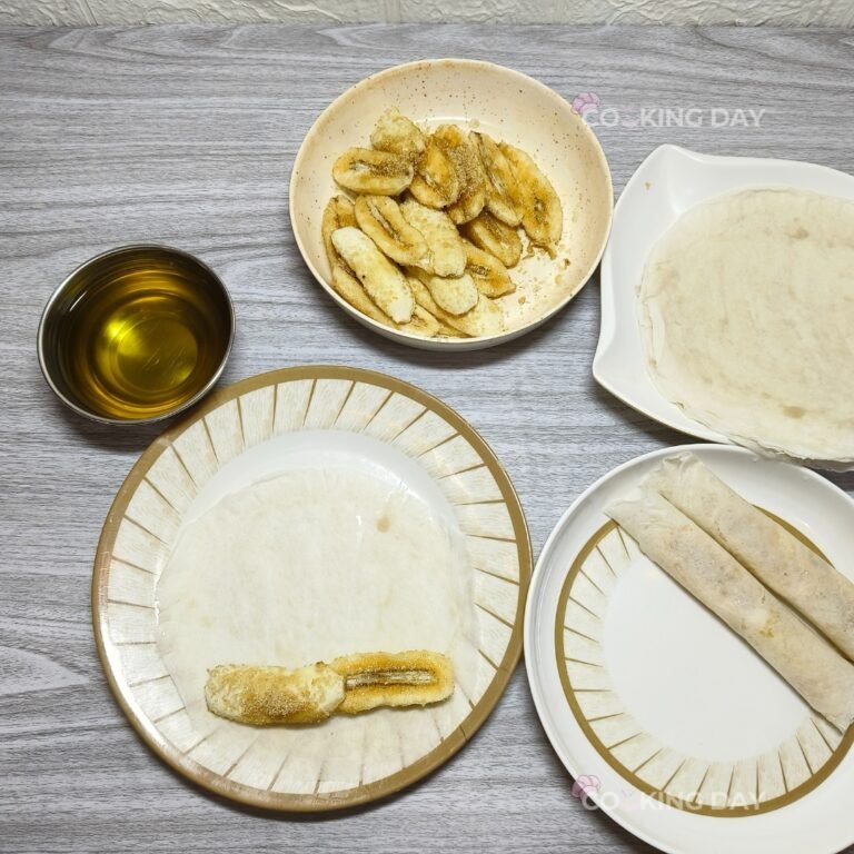 How To Make Filipino Simple Turon (Banana Lumpia) At Home - Cooking Day