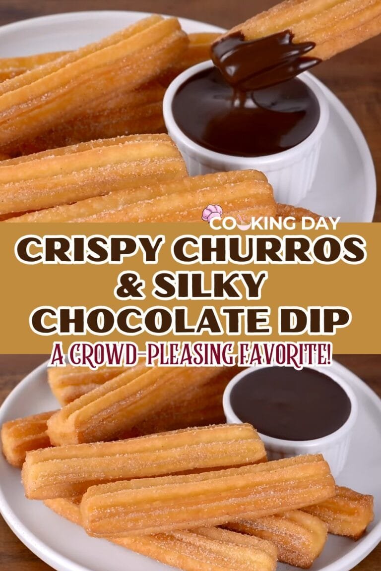 Golden Crispy Churros With Silky Chocolate Sauce – Your New Favorite ...