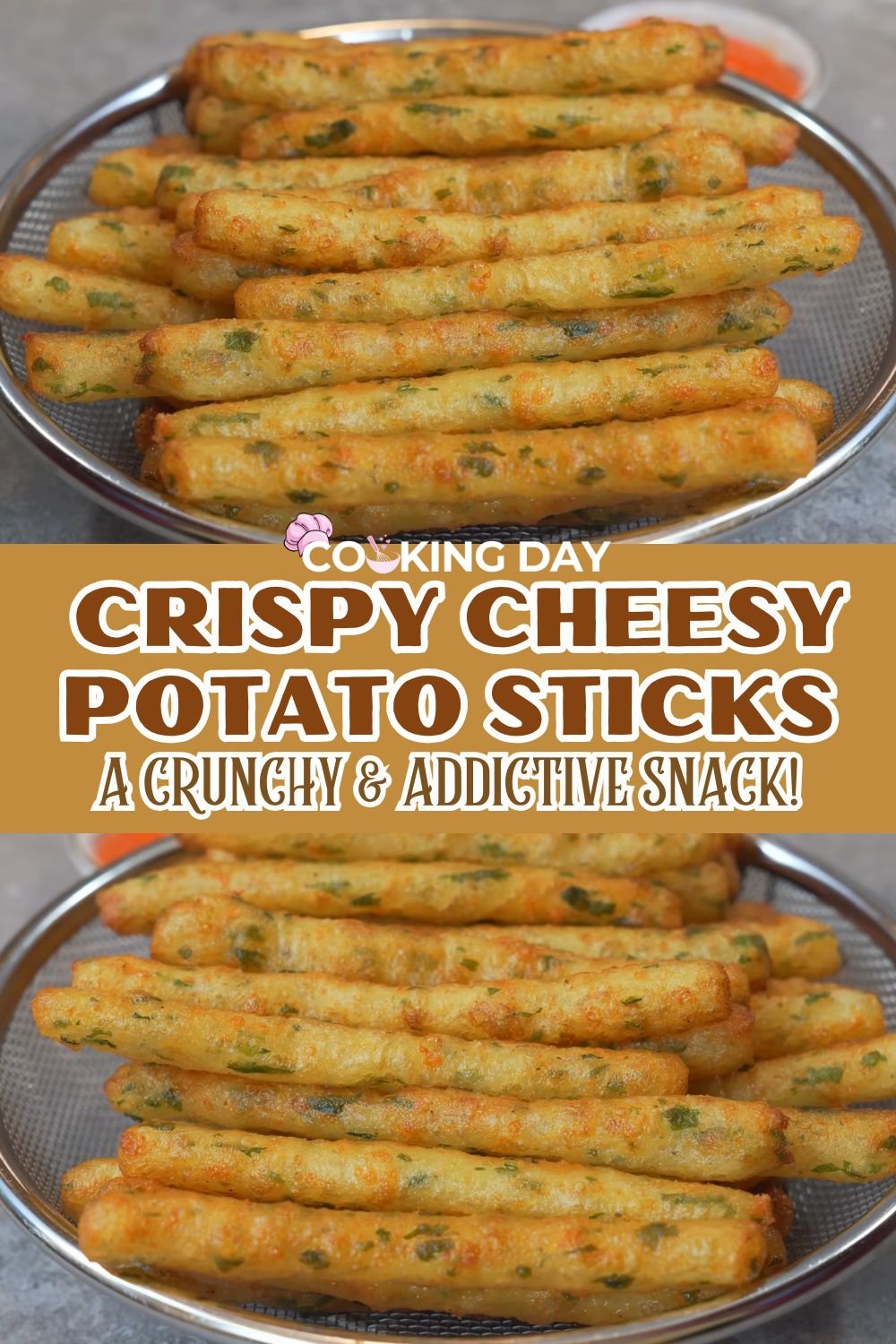 Crispy Cheesy Potato Sticks – Crunchy, Cheesy & Delicious - Cooking Day