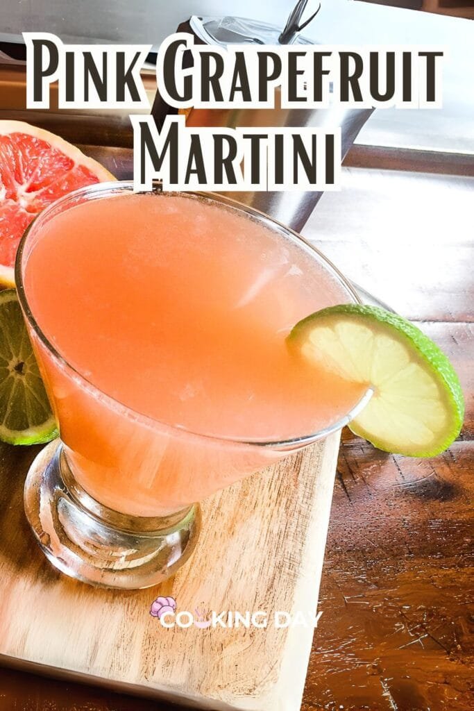 Pink Grapefruit Martini - Cooking Day